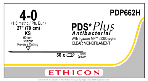 PDS Plus Antibacterial Polydioxanone Sutures, Suture Material